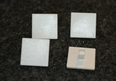 4 ~ 2x2 White Tile Bricks w/ Clip / Connector on Back Bricks ~ New Lego ...