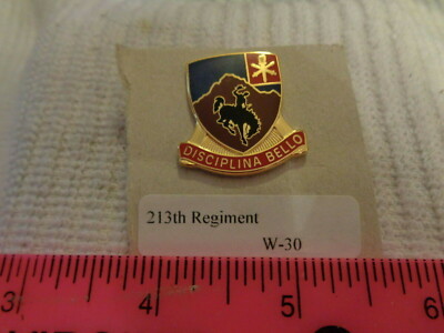 213th Regiment W-30 Unit Crest, DI, DUI (DRAW#E6) | eBay