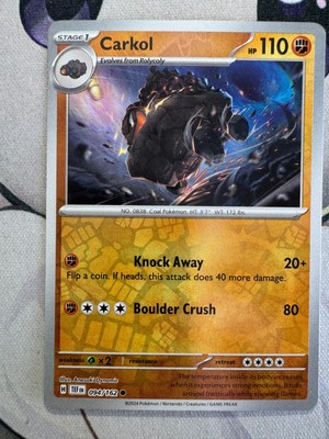 Carkol Reverse Holo English Pokemon TCG BKBO776 | eBay