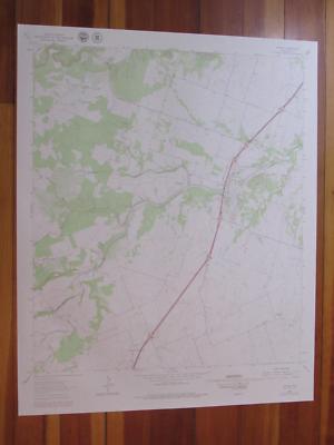 Salado Texas 1979 Original Vintage USGS Topo Map | eBay