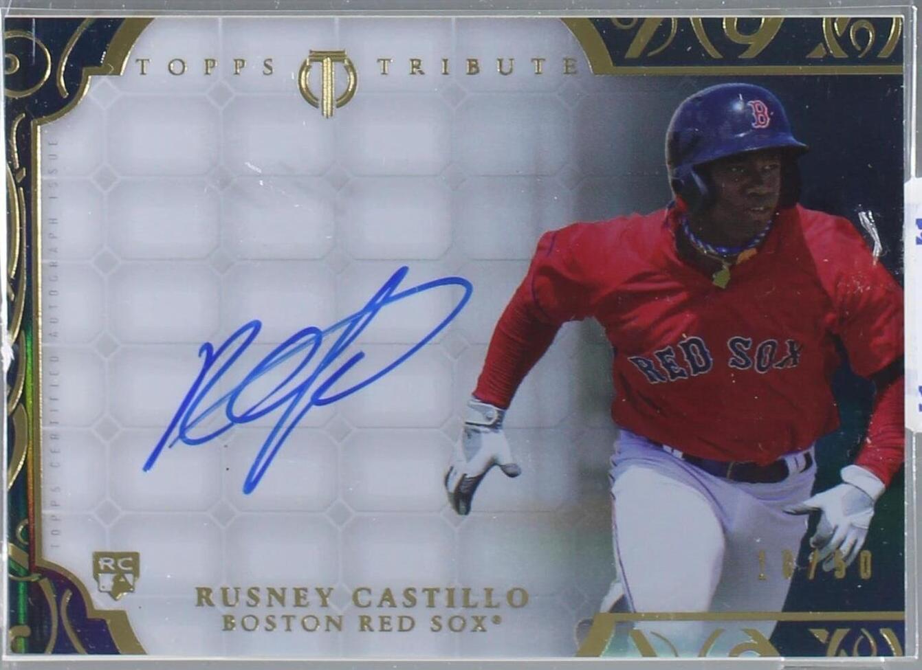 2015 Topps Tribute - Autographs Rusney Castillo #TA-RUS Black /50 (AU ...