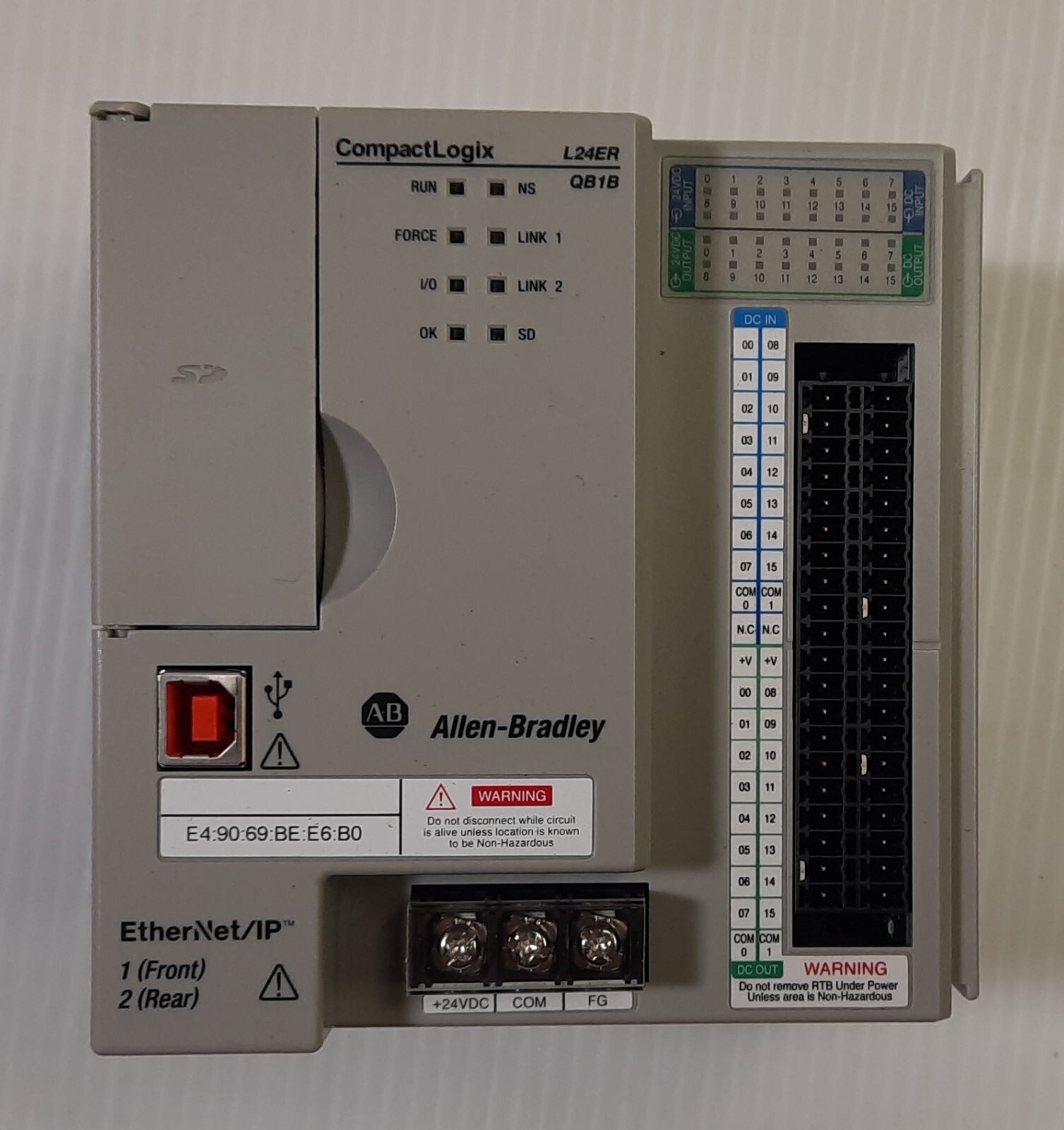 Allen Bradley 1769-L24ER-QB1B Compact Logix 750KB D I/O Controller | eBay