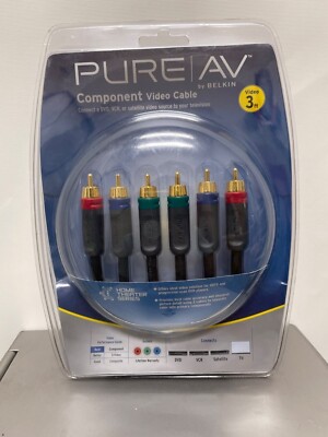 Belkin PureAV AV21000-03 3-Foot Component Video Cable | eBay