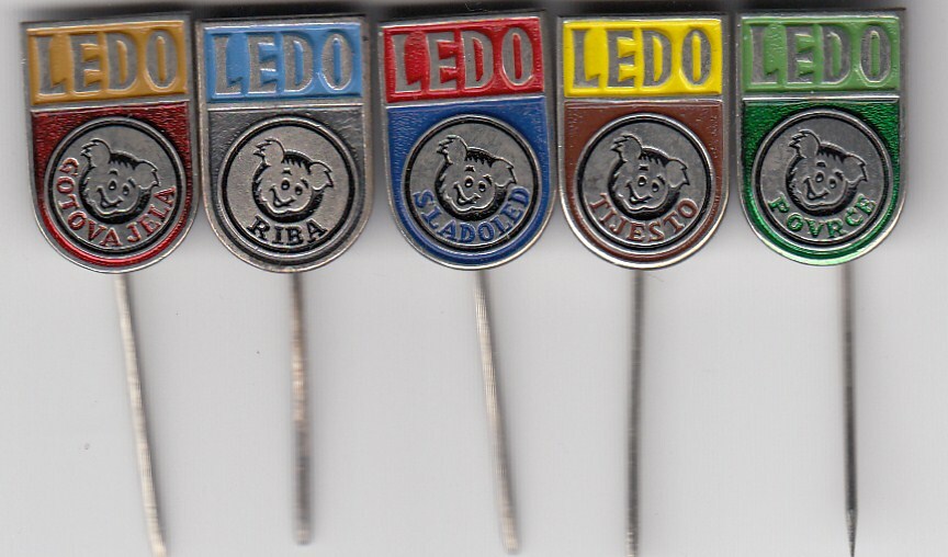 5 pin badge anstecknadel LEDO frozen food ice cream producer Croatia ...