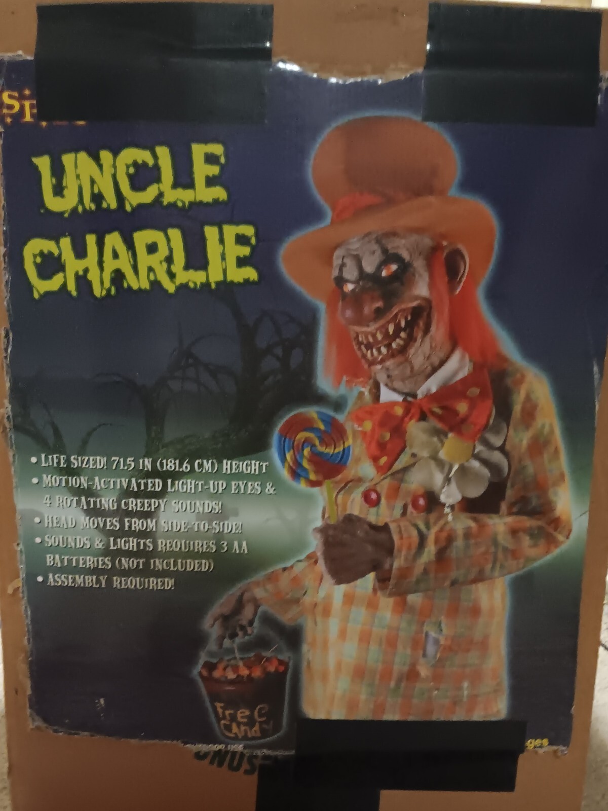 Spirit Halloween Uncle Charlie 2010 Version Clown Animatronic | eBay