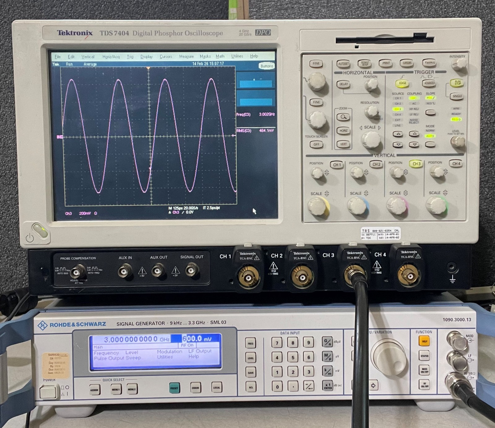 Осциллограф TEKTRONIX TDS7404 DPO Oscilloscope 4CH 4GHz 20GS/s 4M SM ...