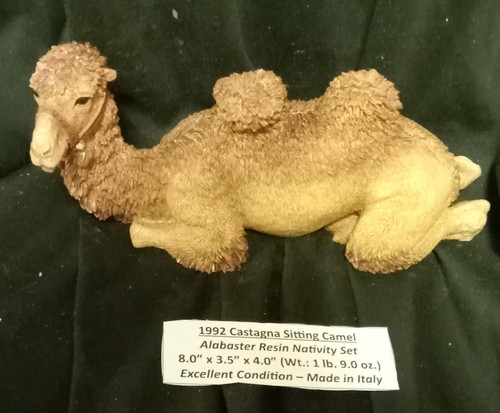 1992 Castagna 8" Resin Alabaster Sitting Camel (Nativity Scene) Italy ...