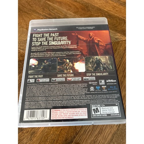 Singularity PS3 game by activision | eBay