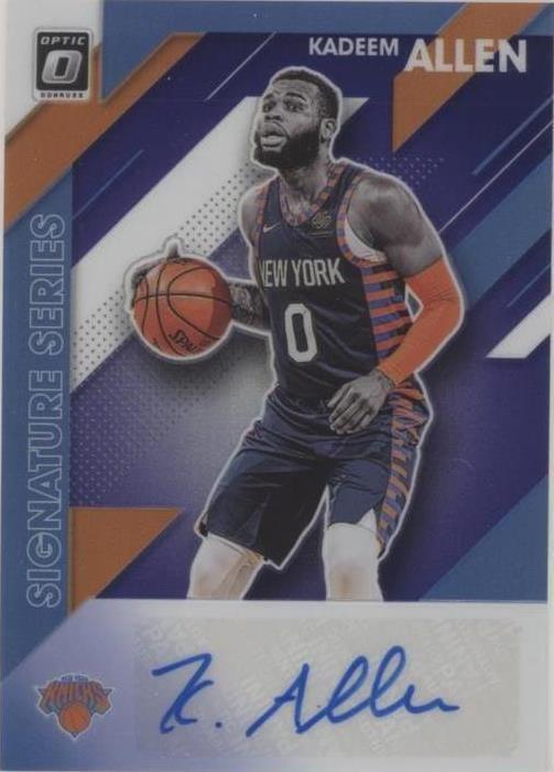 2019-20 Panini Donruss Optic - Signature Series Kadeem Allen #SS-KAL ...