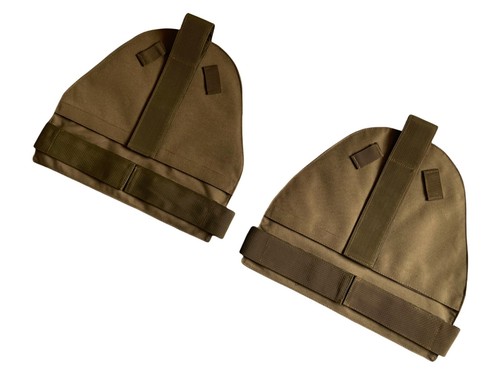 New Airsoft Molle SpecOps Shoulder Protector Pads+Molle Groin Pad Tan ...