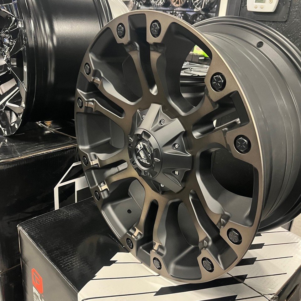 4 New Fuel D569 Vapor 18" Matte Black Tint 18x9 6x135 6x5.5 Wheels Rims ...