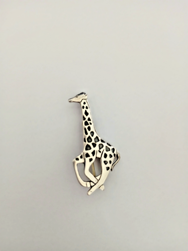 STERLING SILVER RUNNING GIRAFFE PIN DESIGNED BY SUE B AND MARKED 925 | eBay
