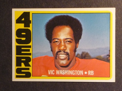 1972 Topps Vic Washington #22 49ers NM+ (001) | eBay