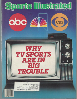 Sports Illustrated February 24 1986 TV Sports on ABC NBC CBS | eBay