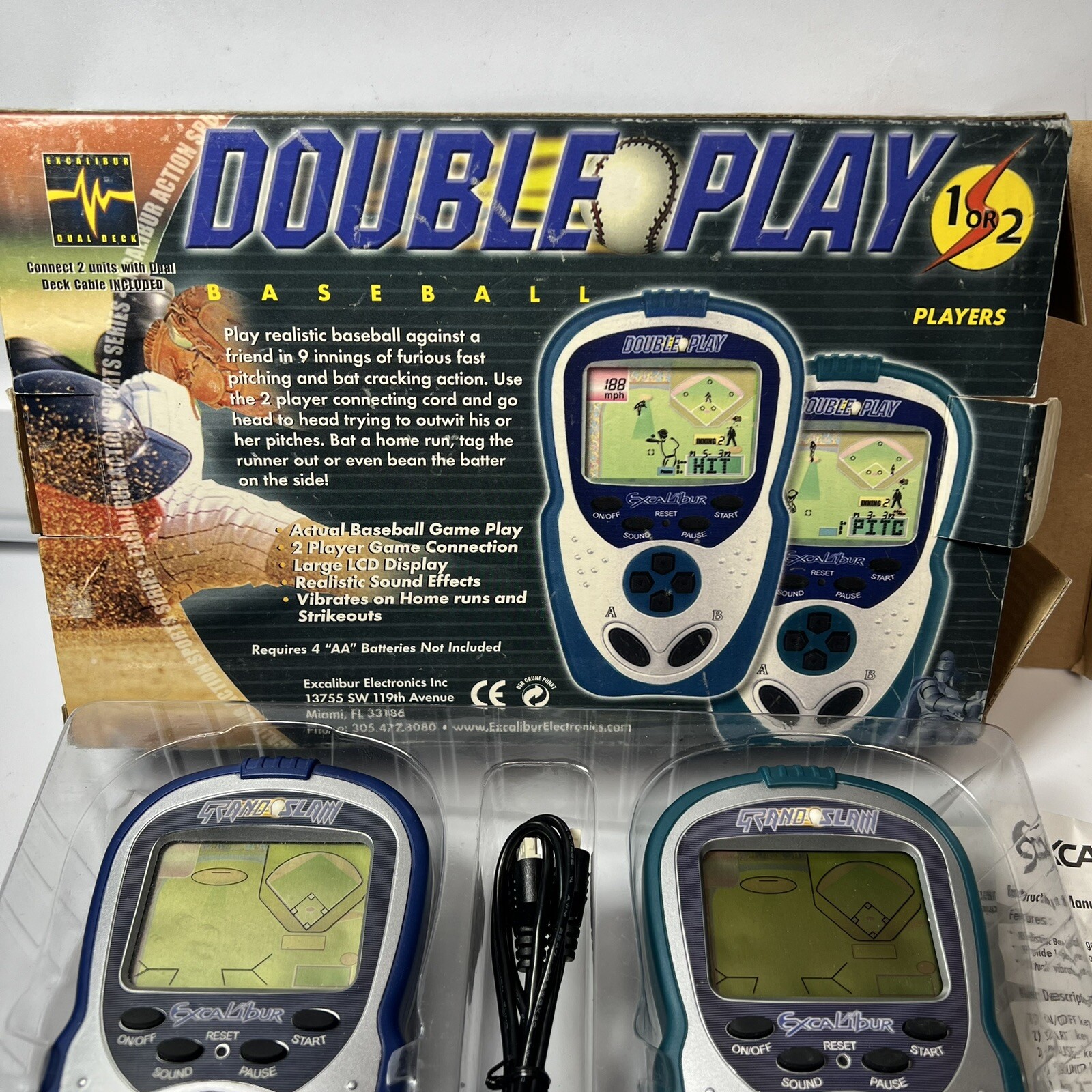 Vintage Baseball Double Play Excalibur Electronics Handheld Video Game ...