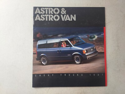 vintage 1987 Chevrolet Trucks Astro Van GM Car Brochure Catalog 12"x11 ...