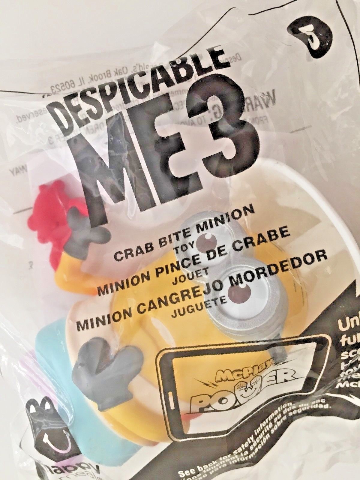 Despicable ME 3 CRAB BITE MINION | eBay