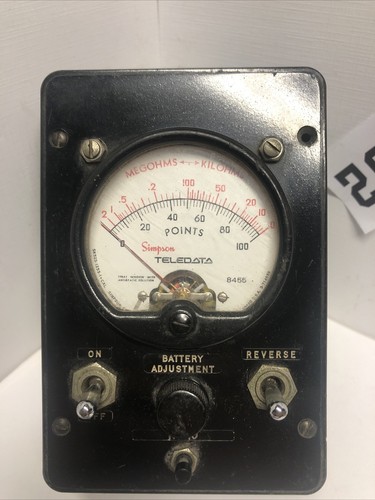 Simpson Teledata 8455 Line Loop Tester - Megohms Kilohms Meter | eBay