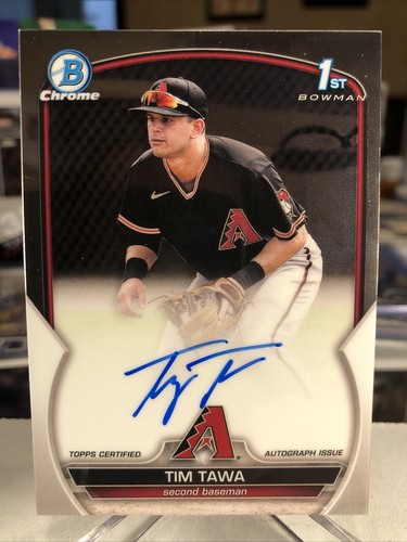 Tim Tawa AUTO 2023 Bowman 1st Chrome Autograph RC Diamondbacks Rookie ...