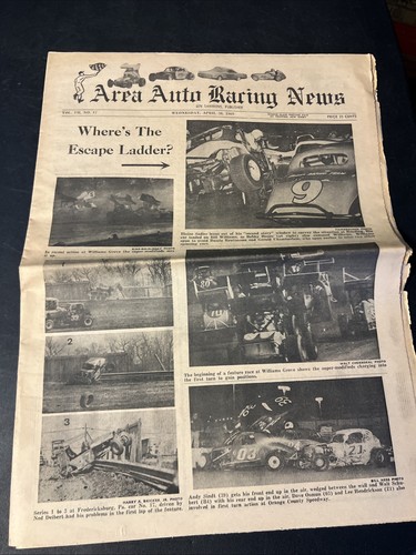 Vintage Early NASCAR Racing Newspaper 1969 Area Auto Racing News ...