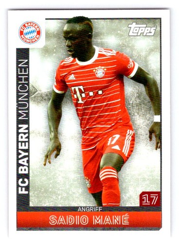 TOPPS FC Bayern München 2022/23 Sticker Cards Sadio Mané | eBay.de