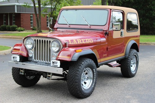 1986 Jeep CJ CJ7 Laredo Garnet/Honey Cali Auto D44 Cosmetic Resto | eBay