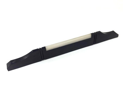 Grover Tune-Kraft™ Ebony w/Bone Insert 1-Piece Flat Top Mandolin Bridge ...