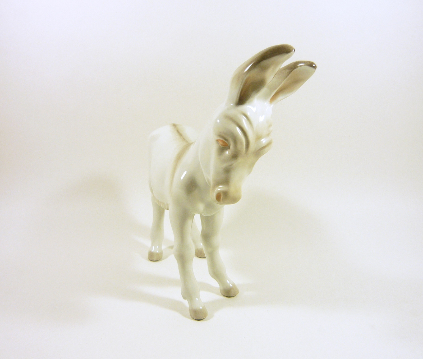 HEREND, WHITE DONKEY 9.3", HANDPAINTED PORCELAIN FIGURINE ! (P158) | eBay