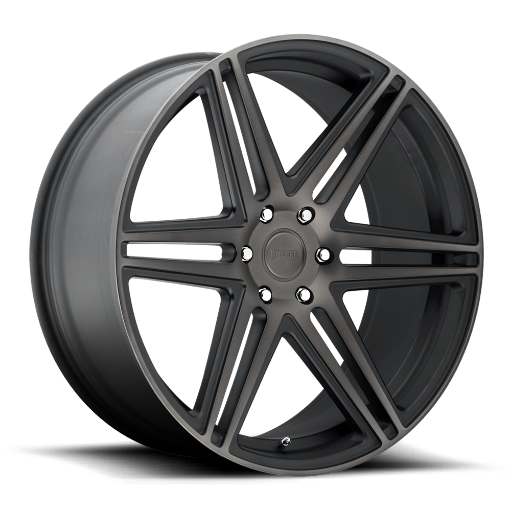 DUB 1PC S123 Skillz 24x10 6x5.5 Matte Black Double Dark Tint Wheel 24 ...