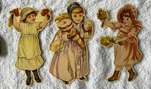 Vintage Little Flower Girl Book w/ 6 Paper Dolls Merrimack Publishing ...