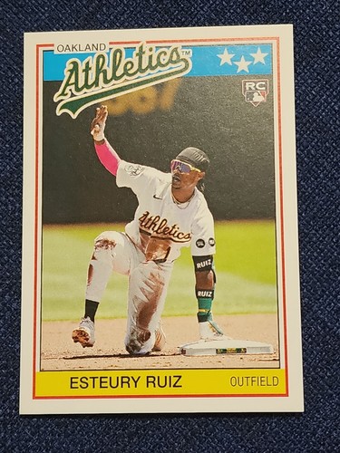 ESTEURY RUIZ 2023 TOPPS TBT 1988 TOPPS UK SET 24 ROOKIE CARD RC ...