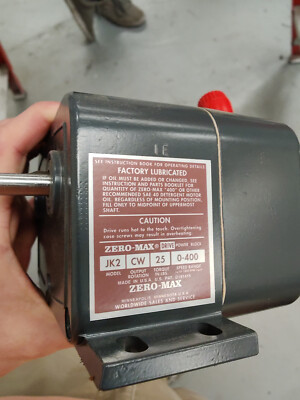 ZERO MAX INC JK2 CW 25 0-400 (BRAND NEW) Unidirectional Adjustable ...