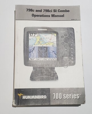 OEM Humminbird 798c 798c SI Series Manual Owners Guide Instructions 798 ...