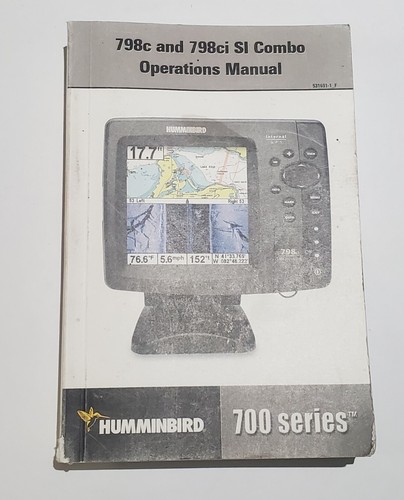 OEM Humminbird 798c 798c SI Series Manual Owners Guide Instructions 798 ...