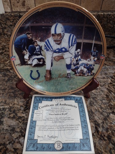 Gino Marchetti First Sudden Death Collectors Plate With COA | eBay