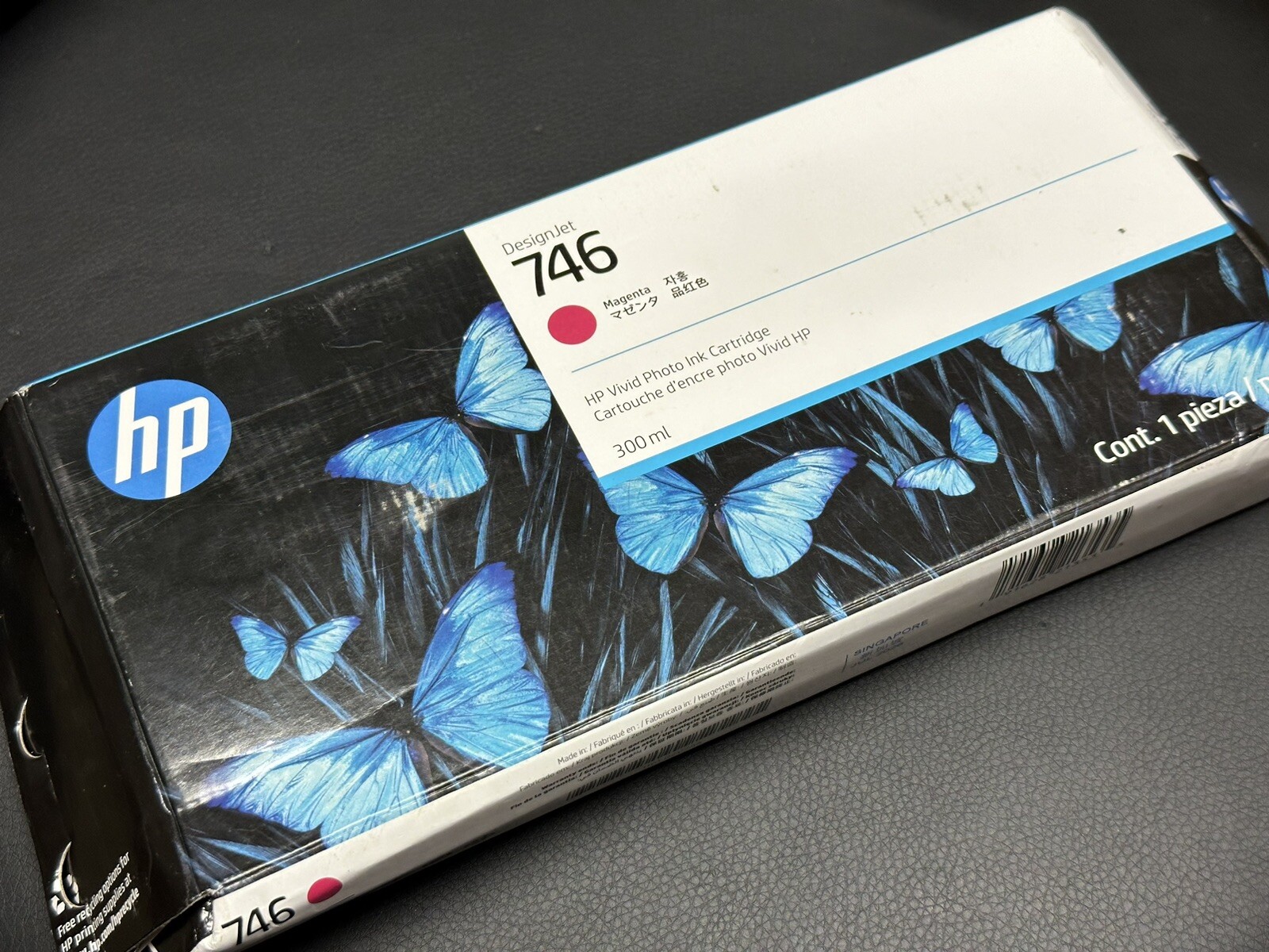 *Sealed* HP 746 300-ml EXP: 8/2026 Magenta DesignJet Ink Cartridge ...