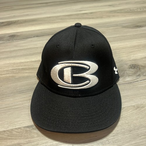Under Armour CB Pro Logo Fitted Hat Black Cooperstown Bat Size Small ...