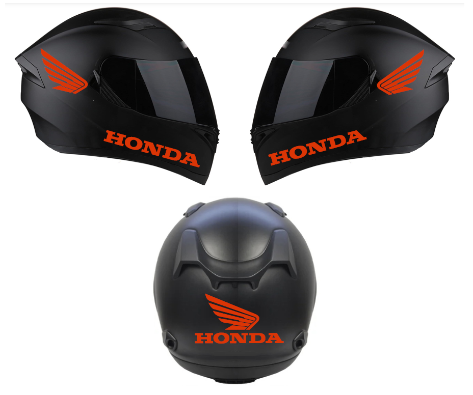 Helmet decal 6-pieces kit. Custom Bike Helmet Decal Set for HONDA ...