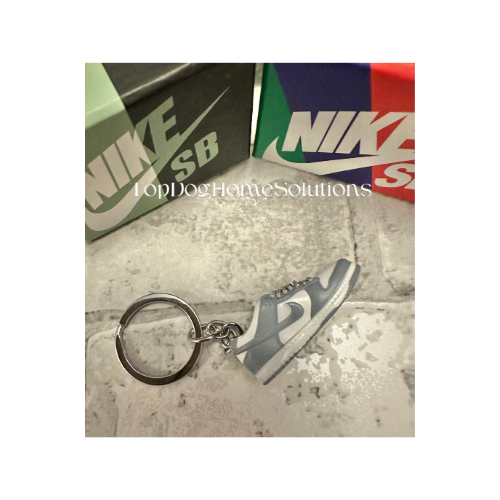 Nike Keyring Dunks SB Trainer Low White Grey Fog Sneaker 3D Keychain ...