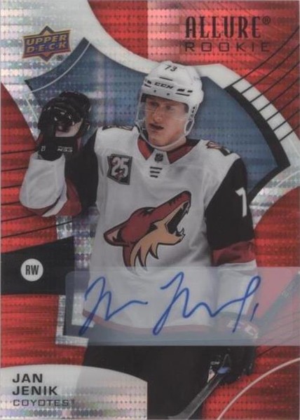 2021-22 Upper Deck Allure - Rookies Red Rainbow Autographs #140 Jan ...