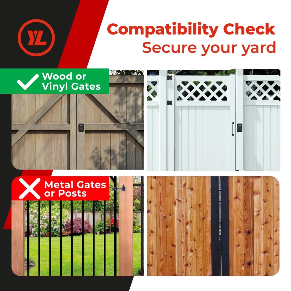 Gate Lock XLB – Secure Keyless Fence Lock and Latch with 2-Way Access ...