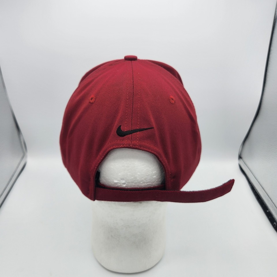 Nike Tiger Woods Golf Hat Maroon Performance Strapback Cap Hat OSFa EUC ...