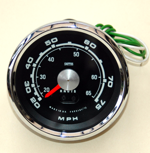Vintage Smiths mph/knots Pressure operated Boat speedometer, New old ...
