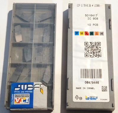 GIP 2.70 0.30 IC908 ISCAR *** 10 INSERTS * * GENUINE FACTORY PACK ...