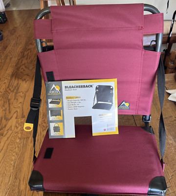 GCI Outdoor Stadium Seat Bleacherback Fold Chair Red 300# Capacity, 2 ...