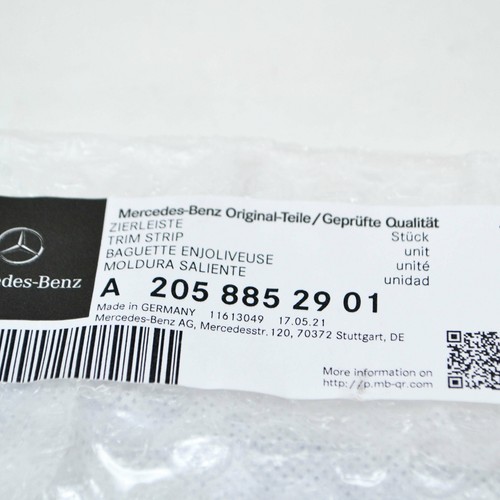 NEW OEM MB C COUPE C205 FRONT BUMPER CENTER LOWER MOLDING STRIP ...