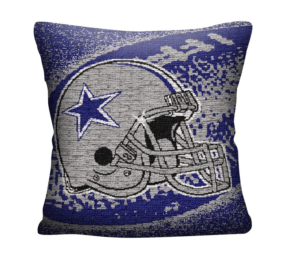 Dallas Cowboys Nfl Woven Portal Jacquard Throw Pillows Blue 20 X 20