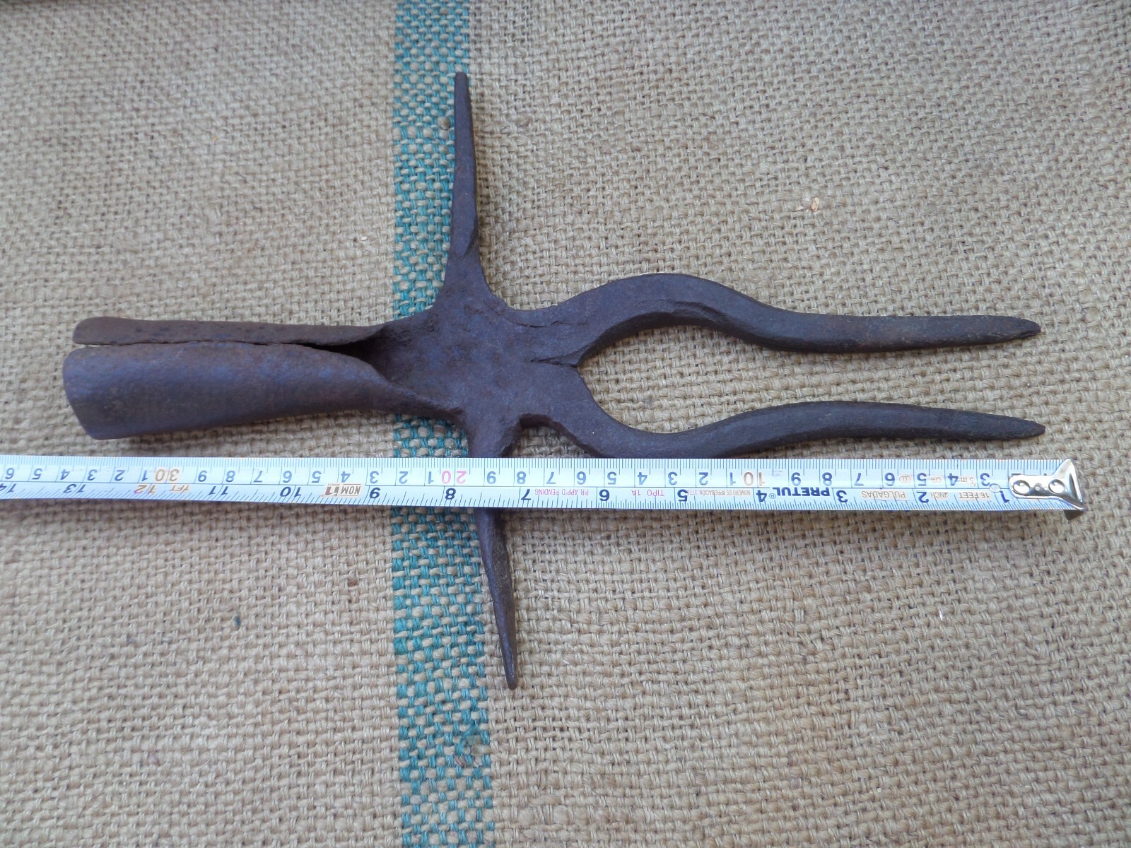 ANTIQUE ROOT PULLER BEET EXTRACTING TOOL DIGGING BEETROOT VINTAGE HAND ...