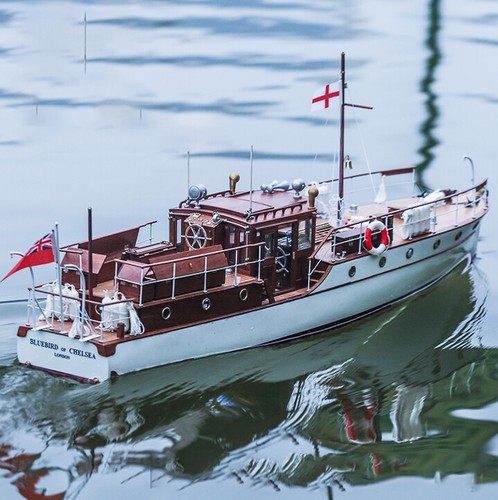 Bluebird of Chelsea Yacht Scale 1/12 1320 Mm 52" RC Wood Model Ship Kit ...