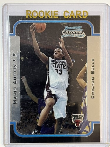 2003-04 Bowman Chrome Mario Austin Rookie Card RC #112 Chicago Bulls NM ...